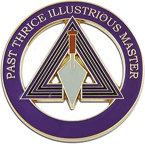 Amazon.com: Cryptic Council Round Masonic Auto Emblem - [Purple & Gold ...