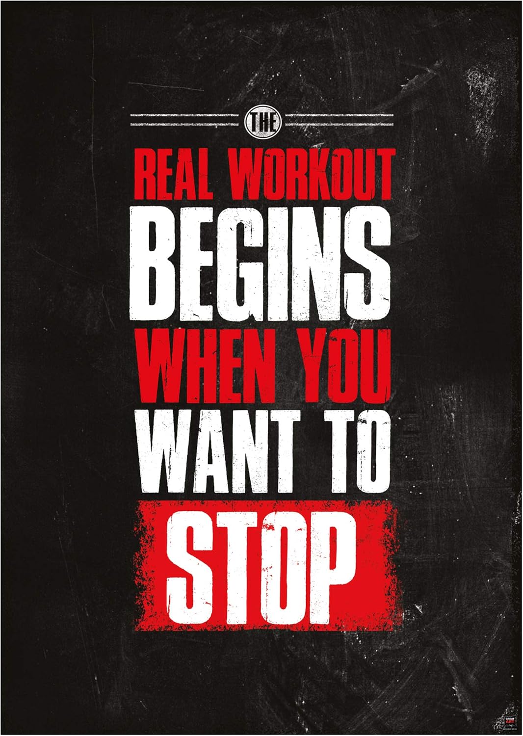 Great Art Motivational Workout Poster 24.4 x 16.5 in (59.4 x 42 cm ...