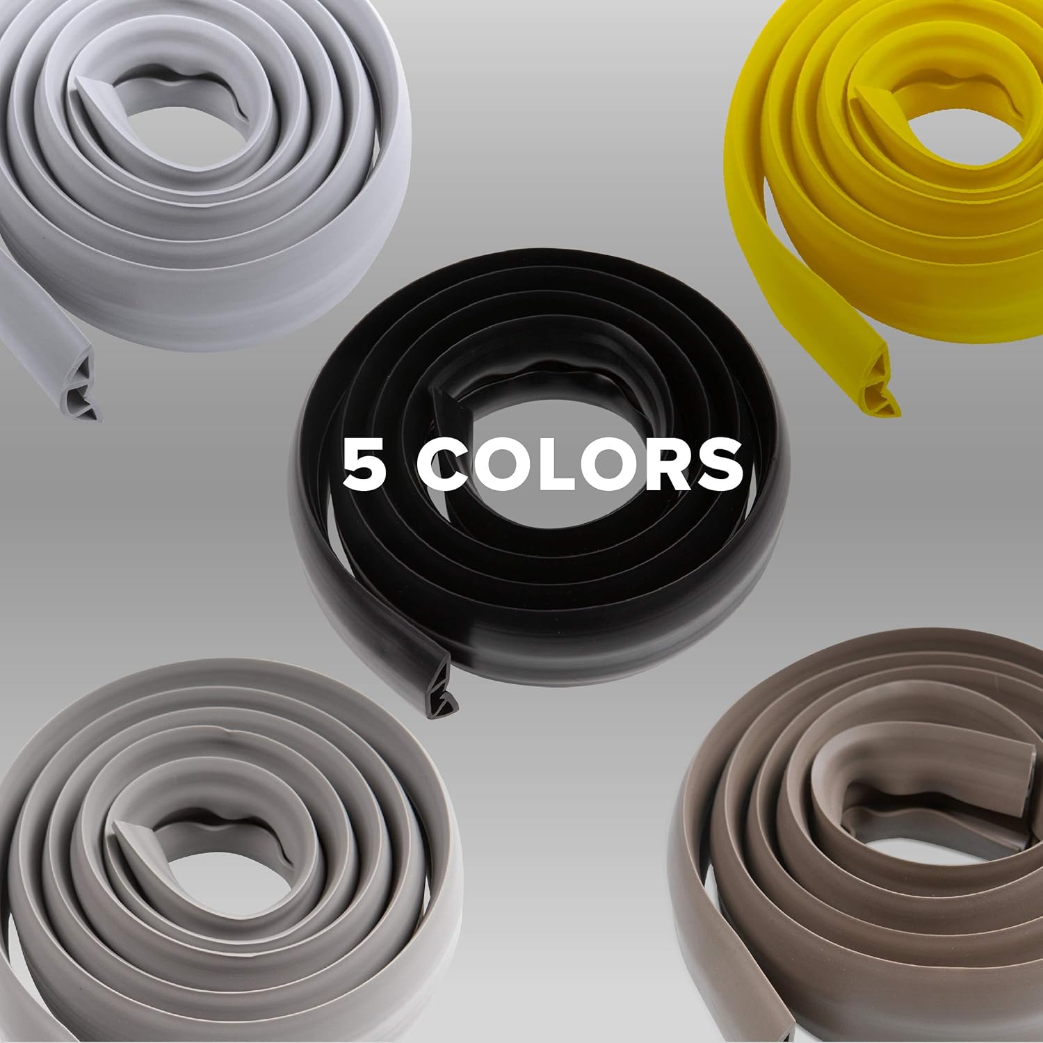 ProTech 2 Meter Cable Protector + Cable Cover — Durable Gray PVC is ...