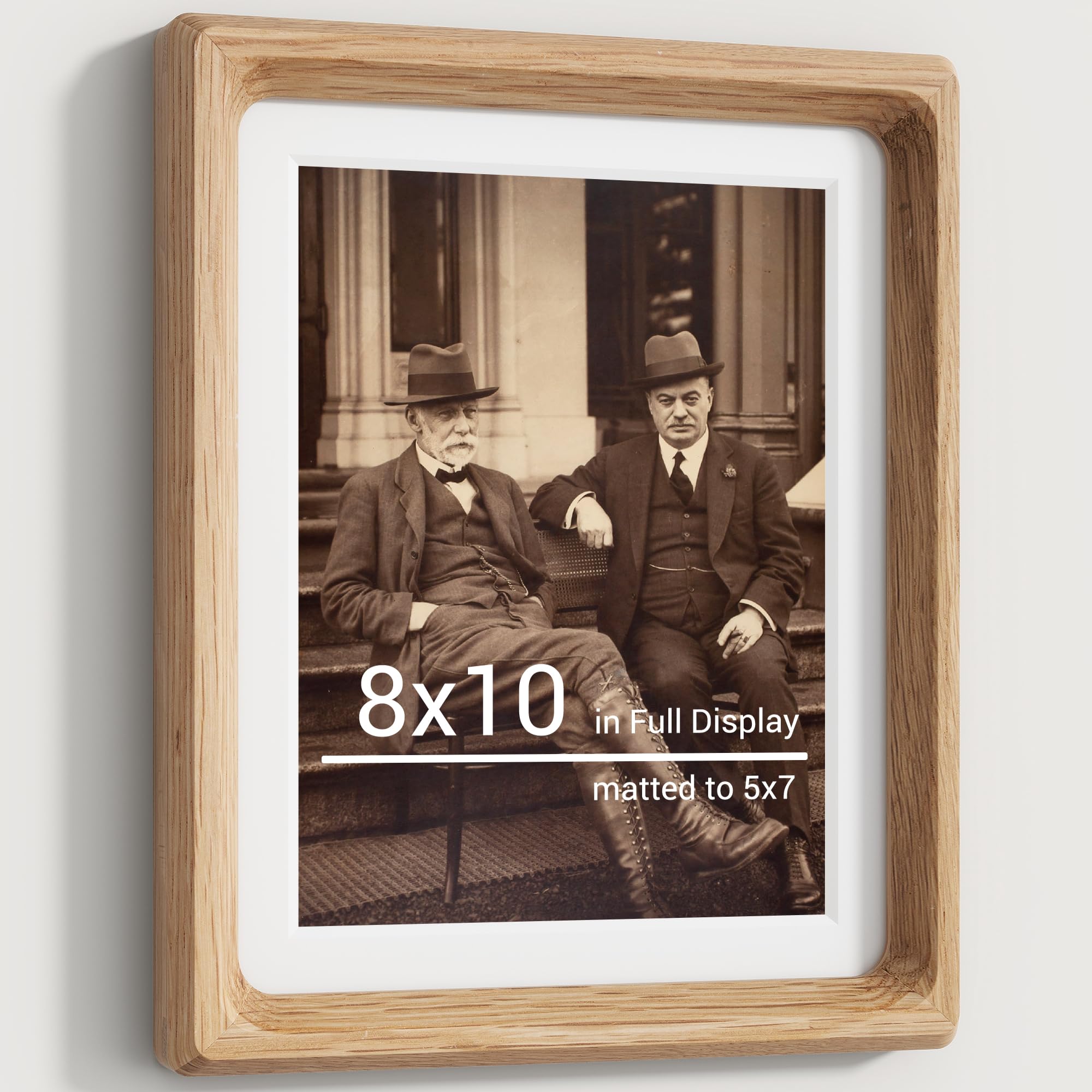 Heimlove 8x10 Picture Frames Natural Oak,Original Wood Hand Make ...