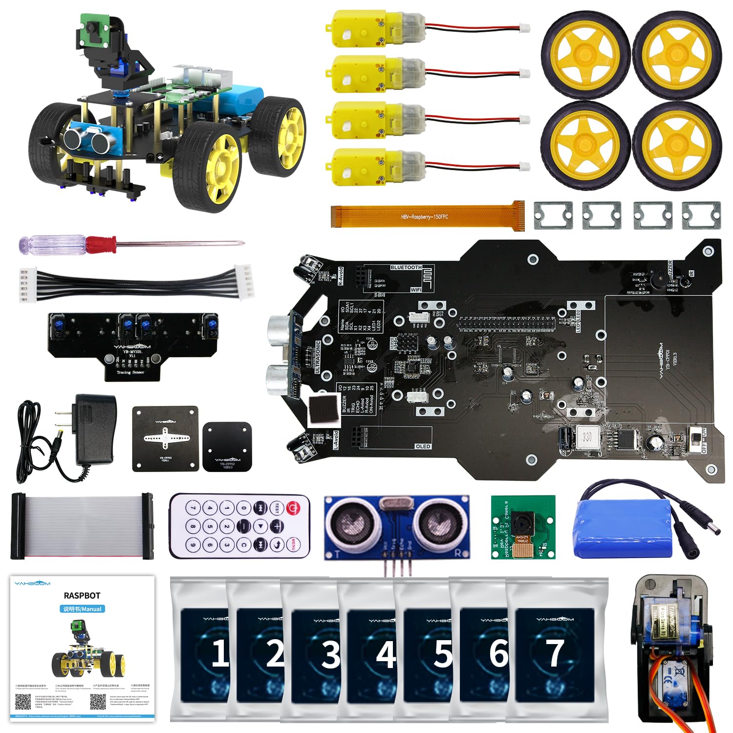 Mua Yahboom 4WD Robot with Raspberry Pi 5 DIY Car Kit with Camera ...
