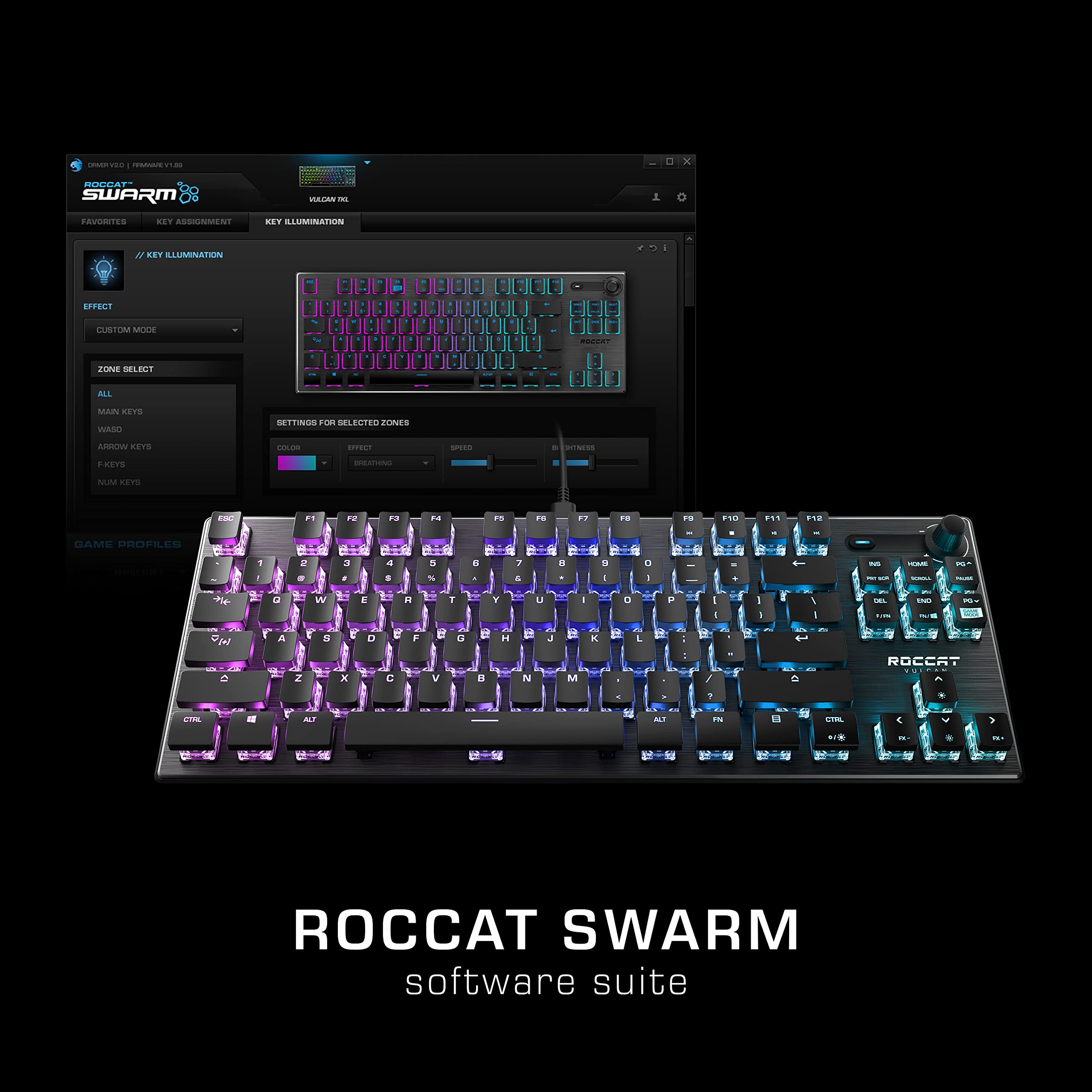 Mua ROCCAT VULCAN TKL USB-C Gaming Keyboard, English Layout, Silent ...
