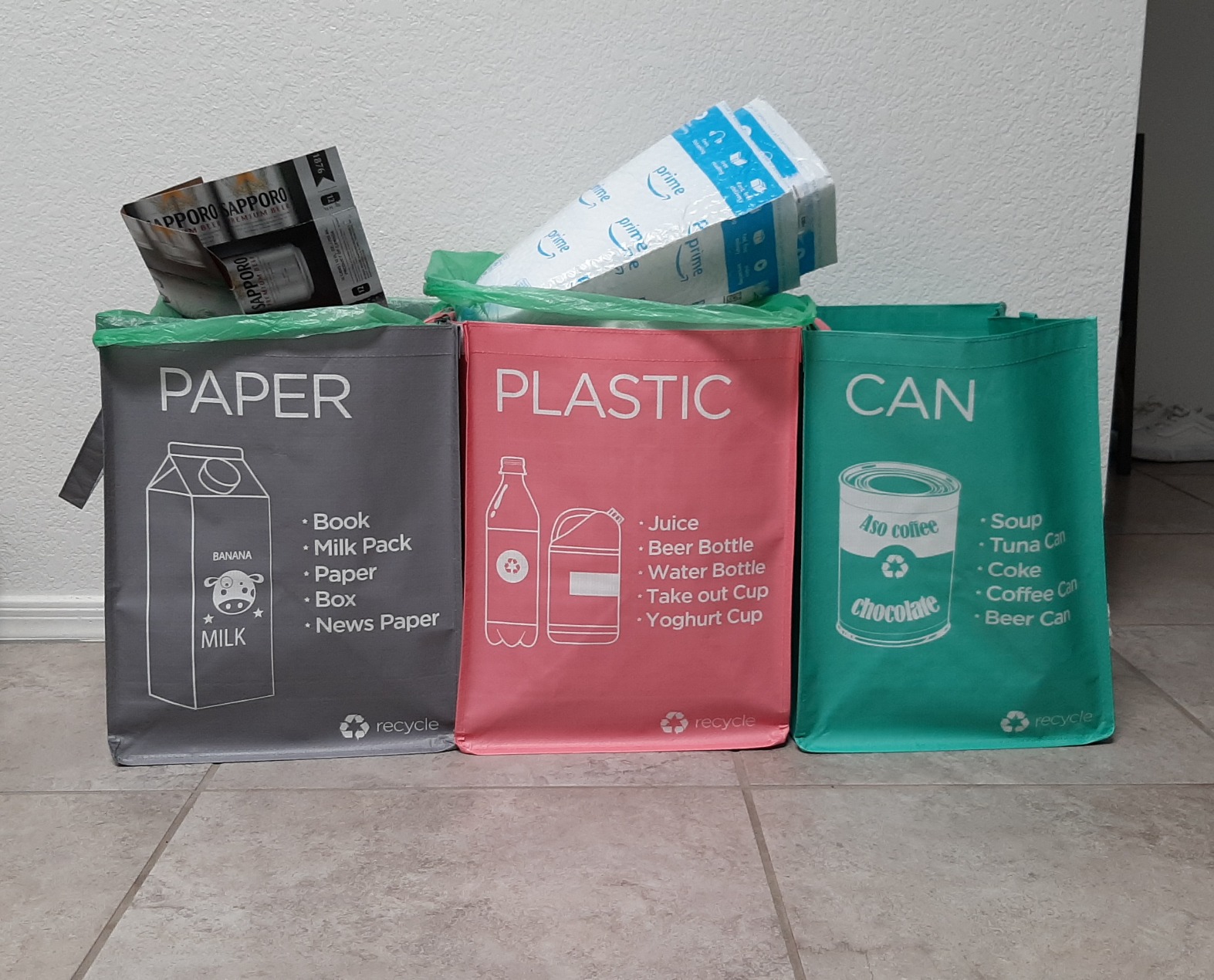 $4/mo - Finance Ribens Recycle Bag Separate Recycle Bin Waterproof ...
