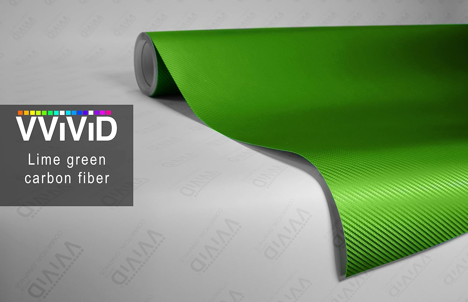Lime Green Carbon Fiber 60" x 1ft Car Wrap Vinyl Roll with Air Release ...