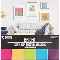 Amazon.com: ColorBok 61308C Smooth Cardstock Paper Pad Bright, 12" x 12"