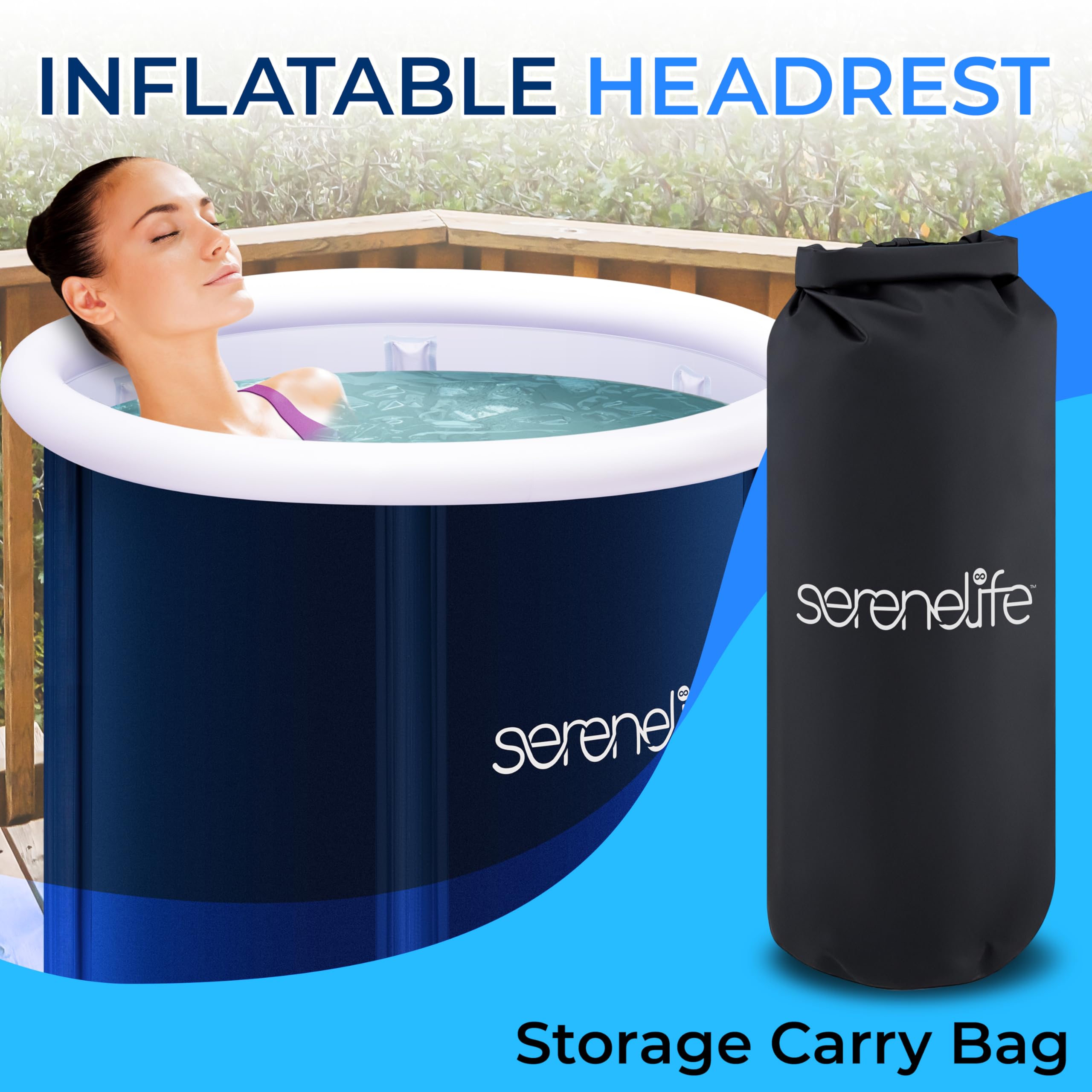 Mua SereneLife Inflatable Insulated Cold Plunge Tub - One Person Ice ...