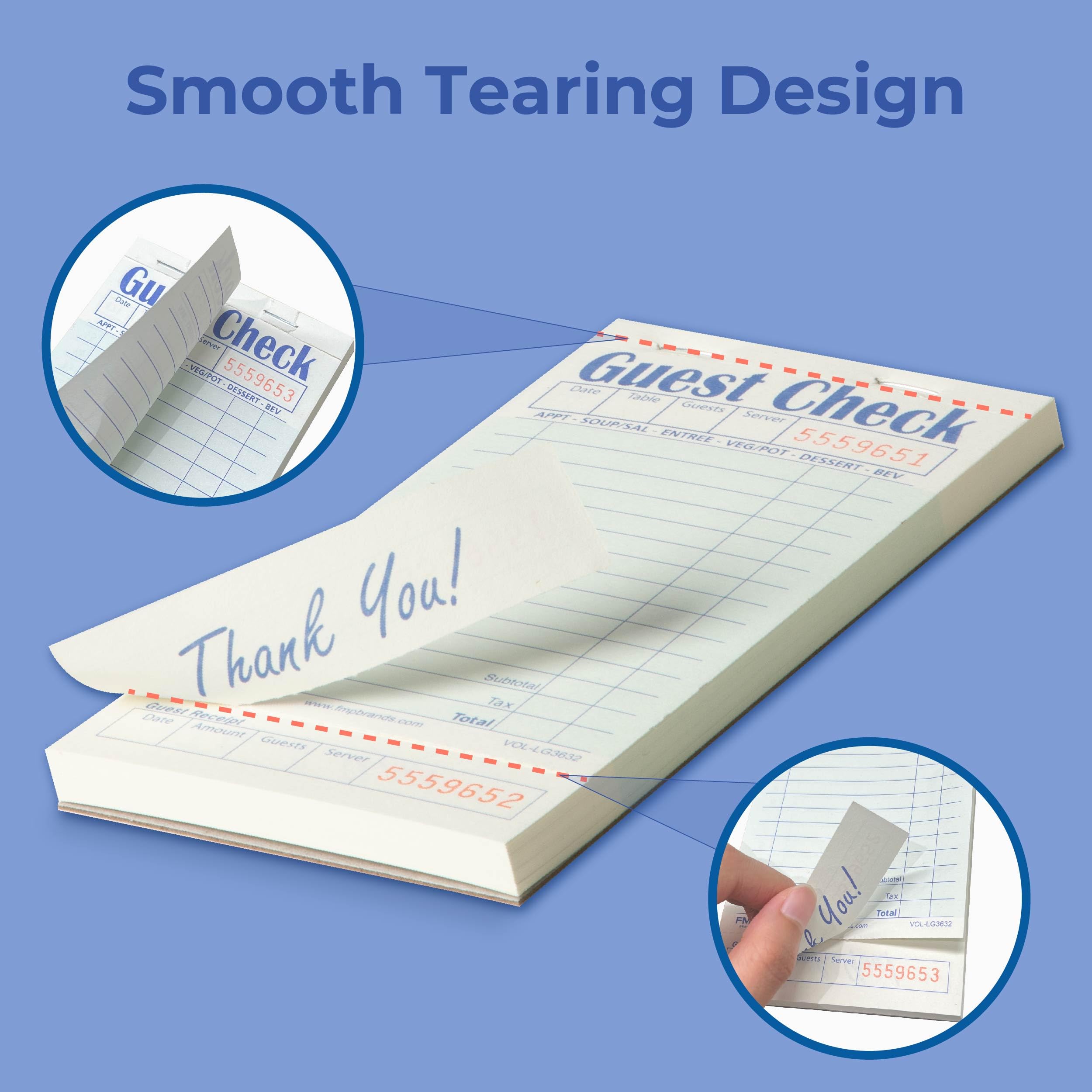 Mua FMP Brands Guest Check Books for Servers, Server Note Pads Paper ...