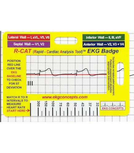 EKG Pocket Card Funny ECG EKG Rhythm Pocket Card - Nursing Cheat Sheet ...