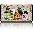 Amazon.com: Ceenna Halloween Door Mat Outdoor Halloween Rugs Boo Trick ...