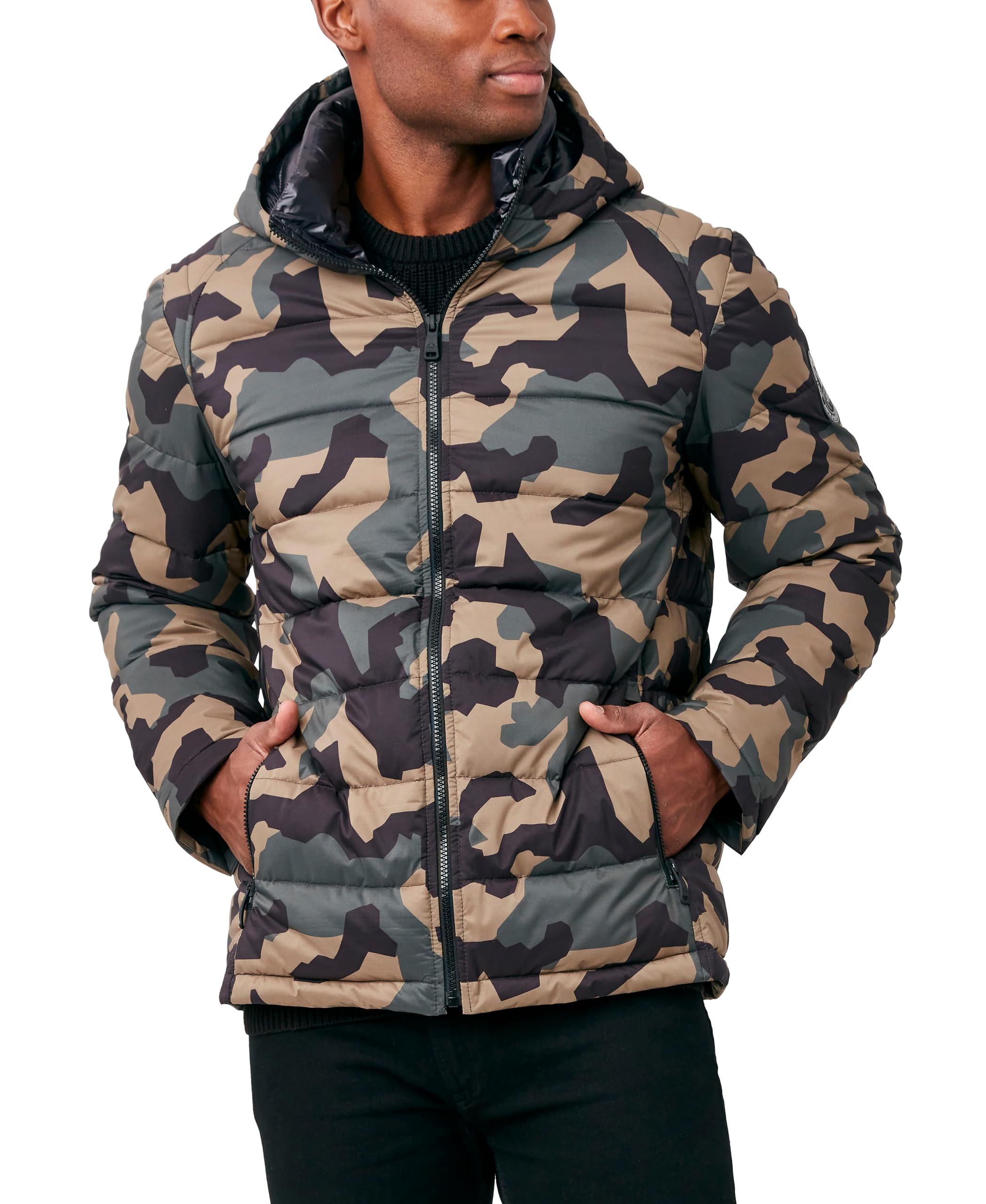 Mua HFX Men's Lightweight Puffer Jacket with Hood, Water and Wind ...