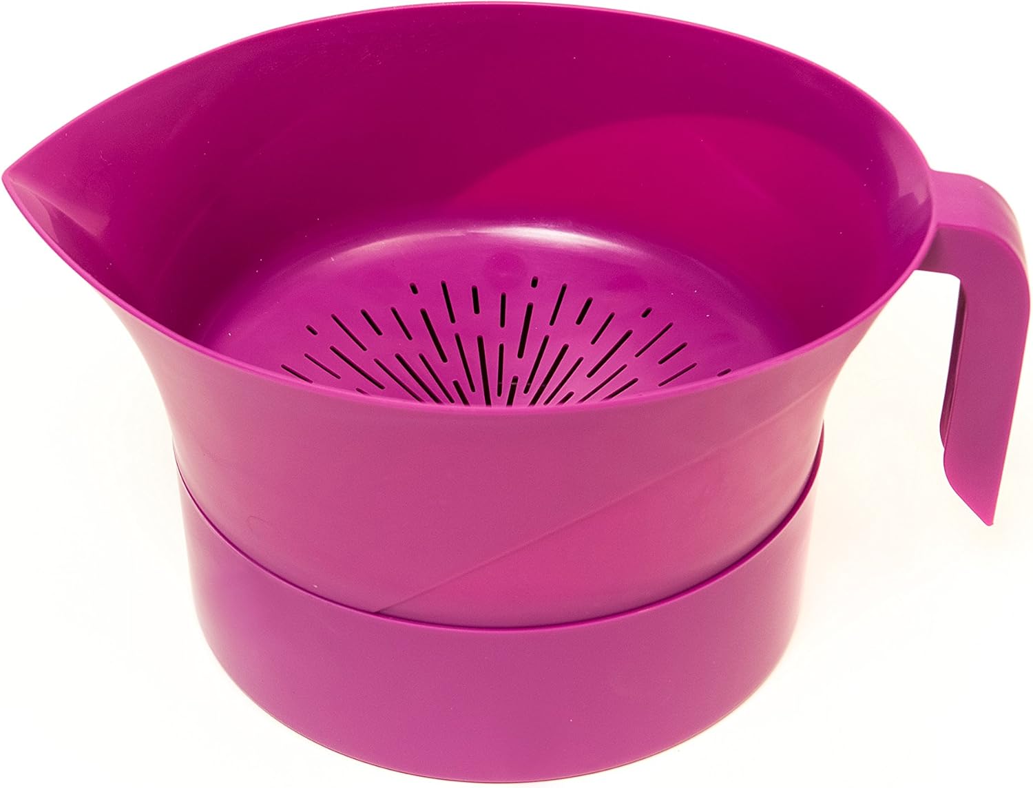 Amazon.com: Purple Kitchen Strainer Set Plastic 3 Pc Colander Storage ...