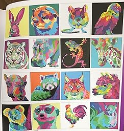 Amazon.com: Colortronic Animals: A Kaleidoscopic Coloring Challenge ...