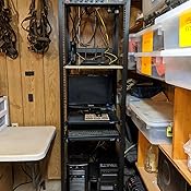 Amazon.com: RAISING ELECTRONICS Server Rack Open Frame Rack 4 Post 19 ...