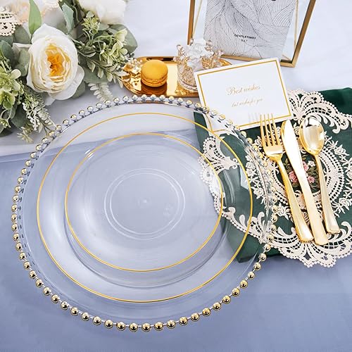 Clear wedding plates 60 photos - Vianawedding.com