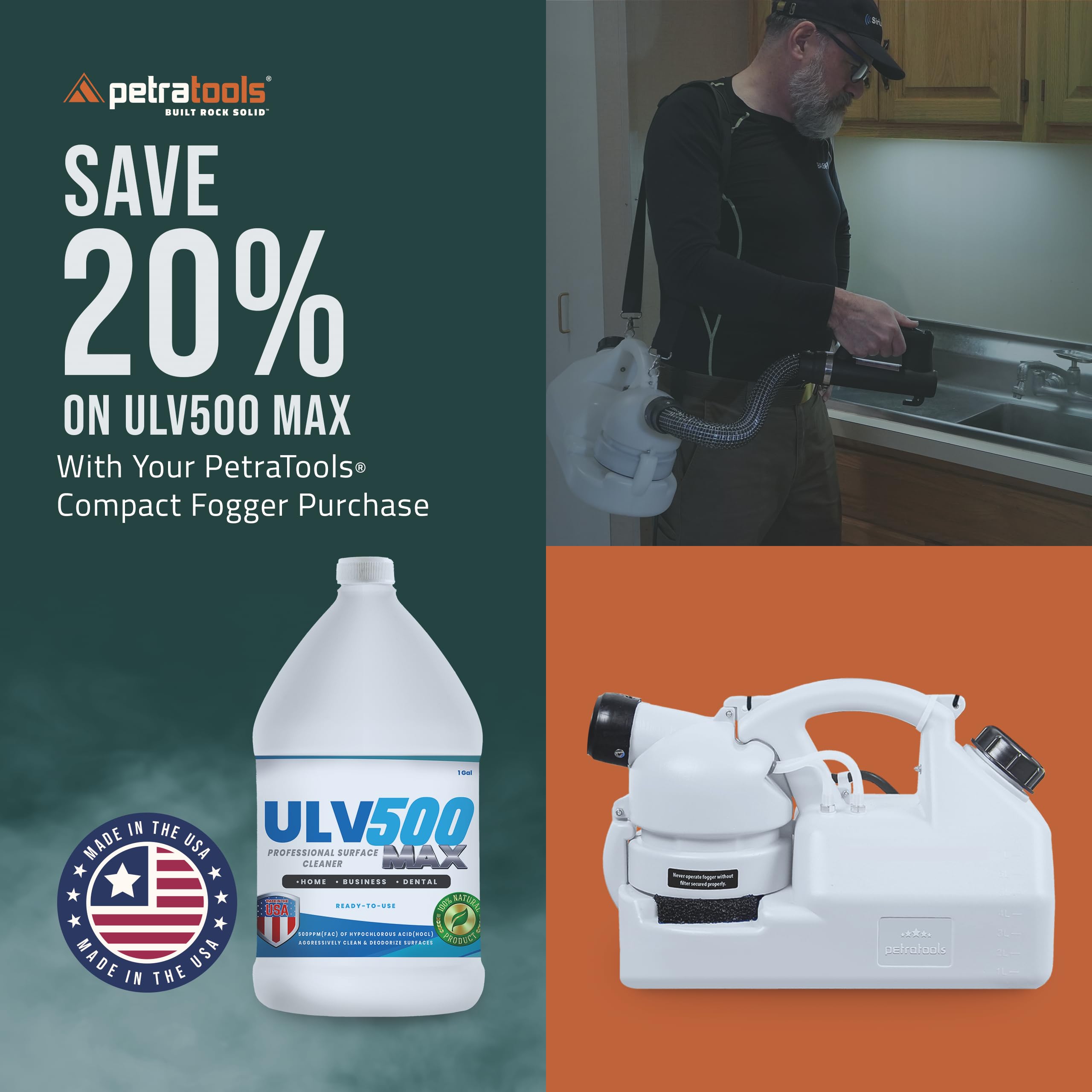 Mua PetraTools Compact Disinfectant Fogger - Electric ULV Fogger and ...