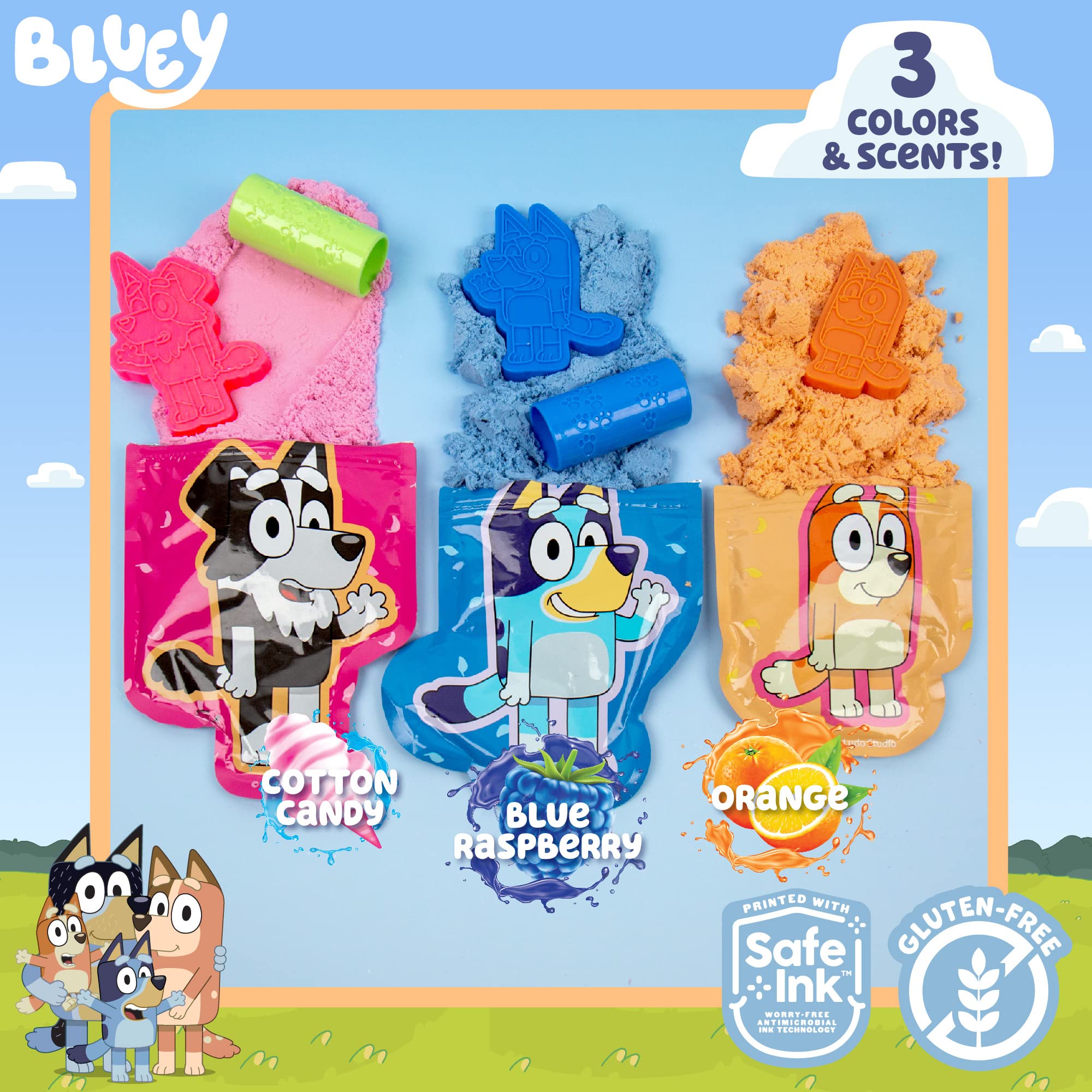 Mua Horizon Group USA Bluey SLIMYGLOOP Slimy Sand Mold & Play Creations ...