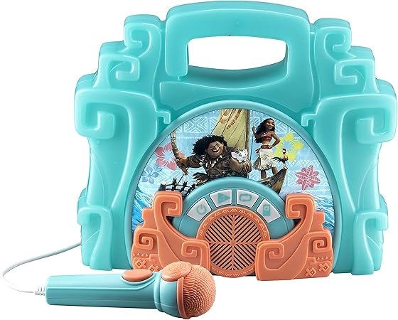 Moana Sing Along Boombox with Microphone Built in Music Flashing Lights ...