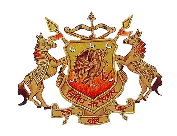 Buy Surya Handicrafts Rajput Parmar Logo Monogram Hand Painted Wall ...