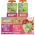 Amazon.com: GoGo squeeZ Organic Fruit & veggieZ Applesauce and Puree Variety Pack, Pedal Peach ...