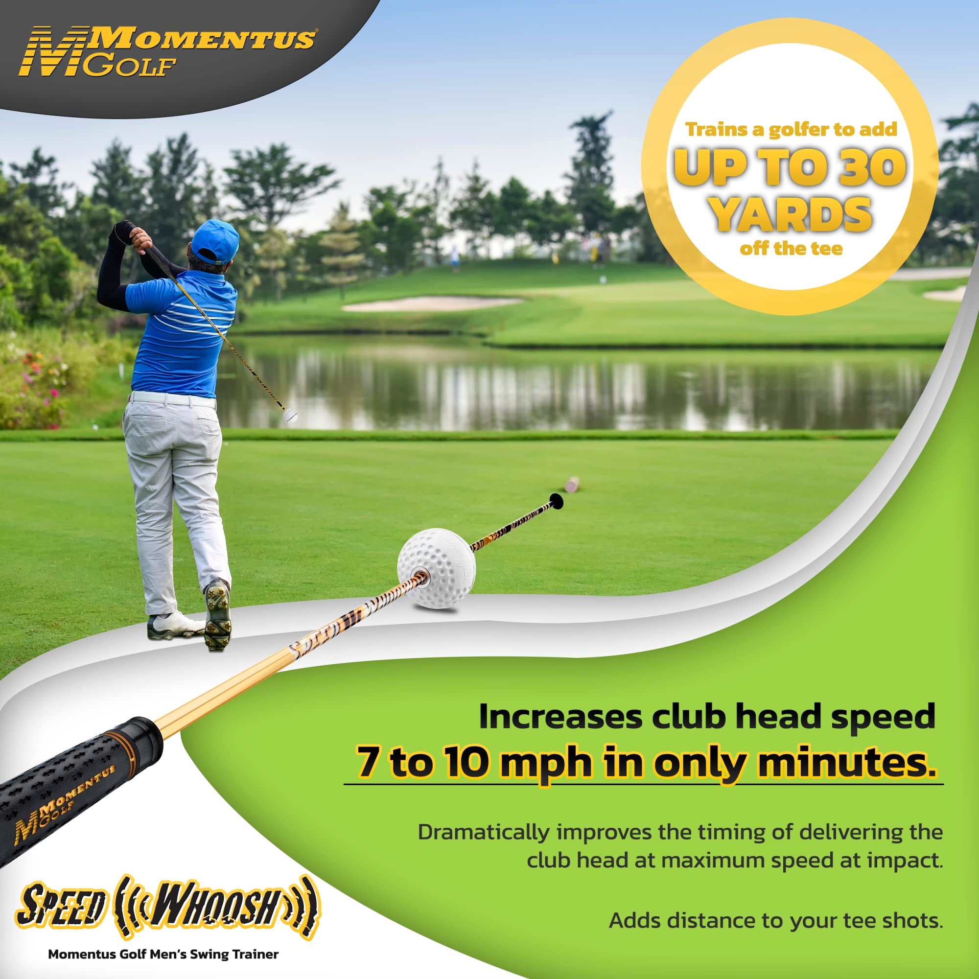 Mua Momentus Speed Whoosh Golf Swing Trainer - Golf Swing Speed Trainer ...