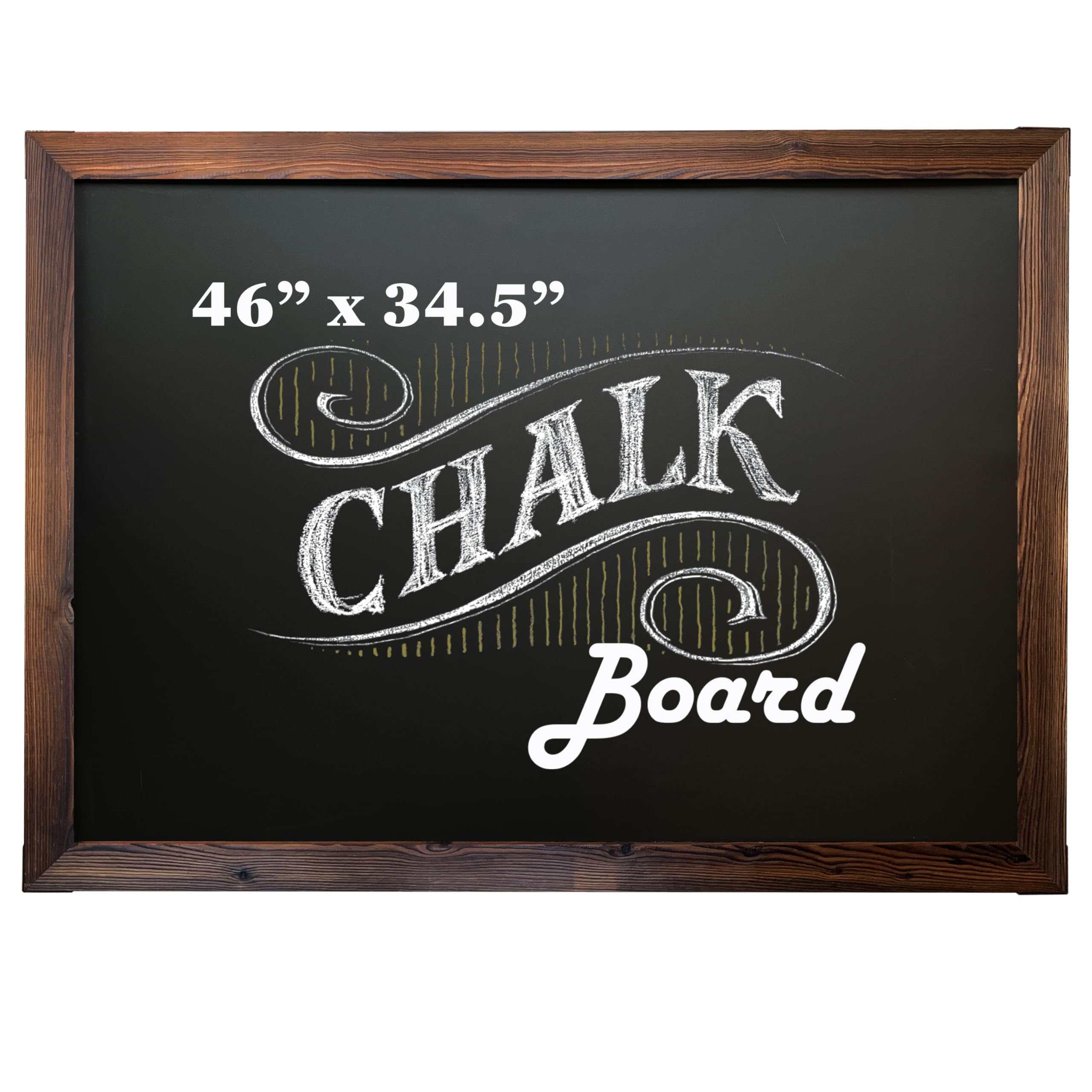 Loddie Doddie Magnetic Chalkboard - 46" x 34.5" with Rustic Frame ...