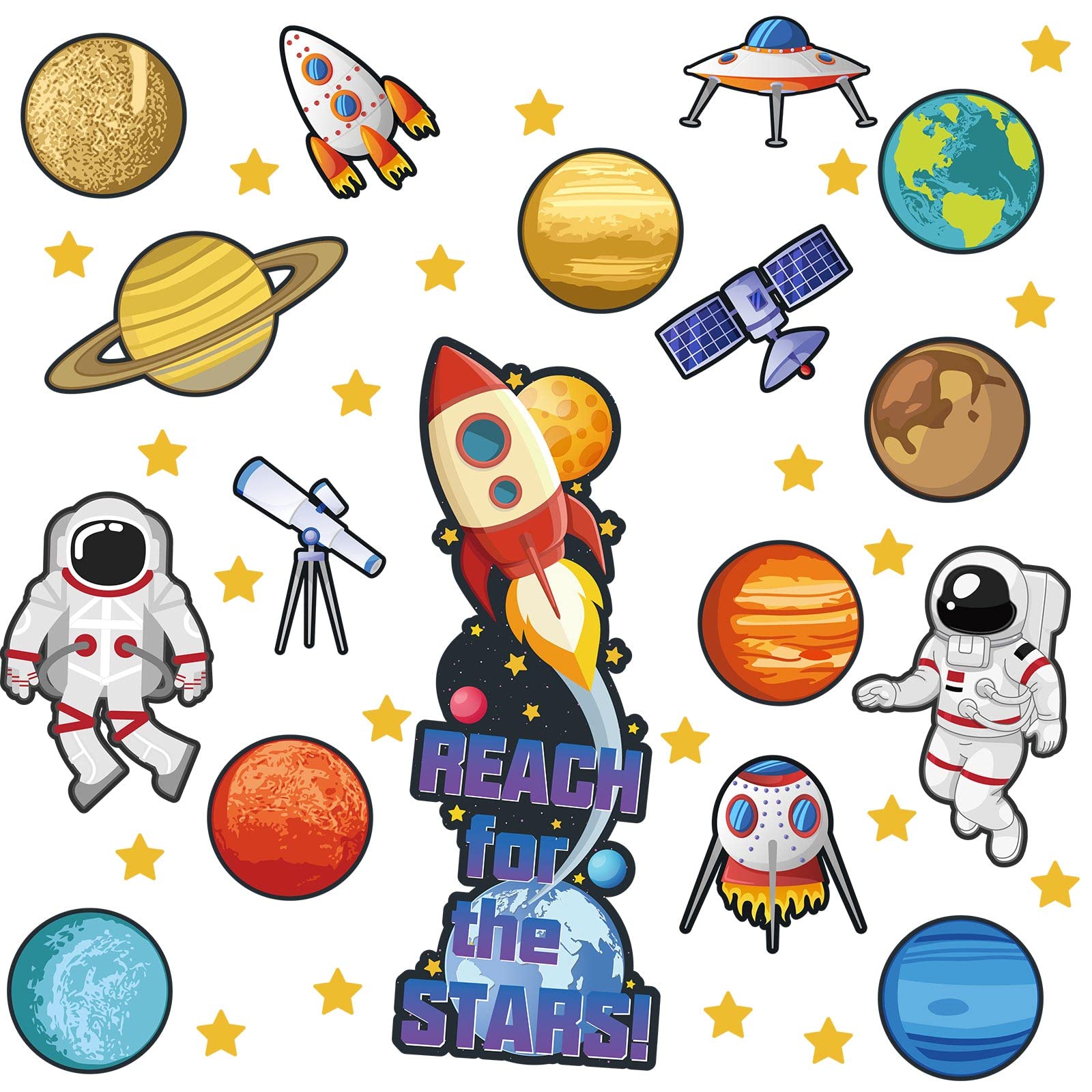Mua Marspark 42 Pcs Outer Space Bulletin Board Set Space Themed ...