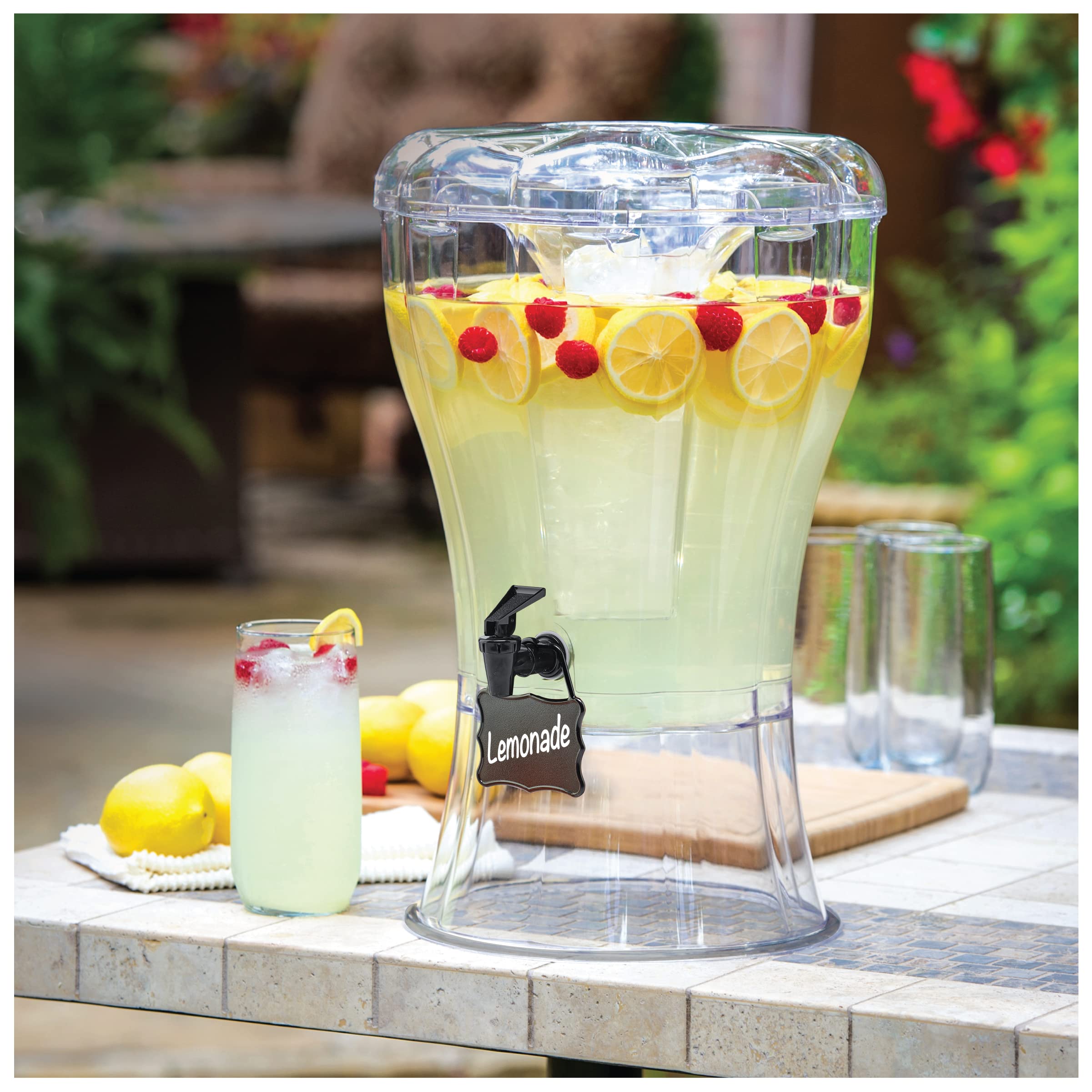 Mua 3.5 Gallon Beverage Dispenser - Clear Drink Dispenser, 3.5 Gallon ...