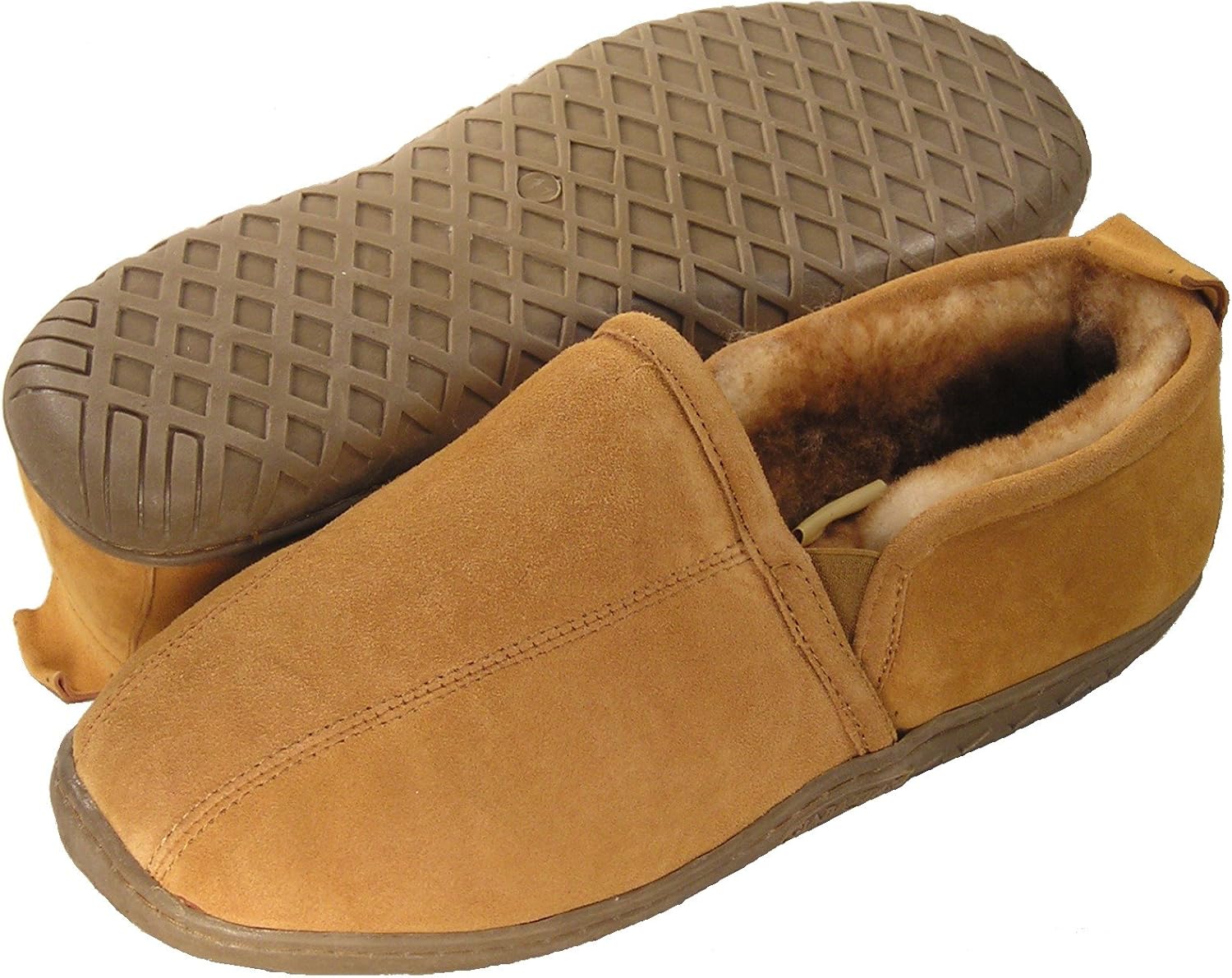 Amazon.com | Ciabatta's Men's Roma Shearling Lined Slipper (Tan) | Slippers