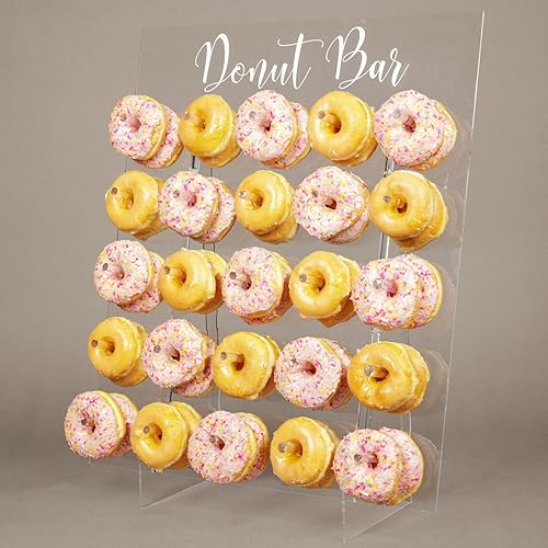 Donut Wall Display Stand - Acrylic Donut Stand Holds 50 Donuts | XL ...