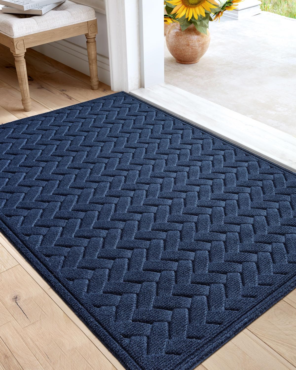 DEXI Front Door Mat, Non Slip Low-Profile Doormat for Inside Back ...