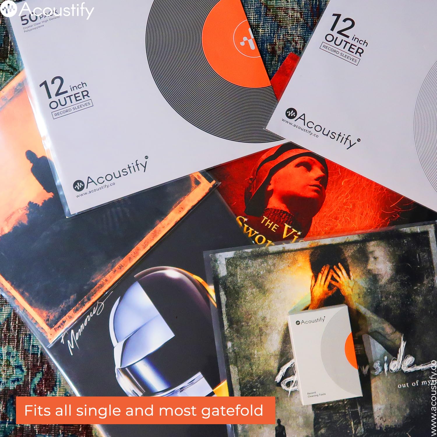 Mua Acoustify Deluxe Vinyl Record Cleaning Kit - 4-in-1 Alcohol-Free Anti-Static Set with XL ...