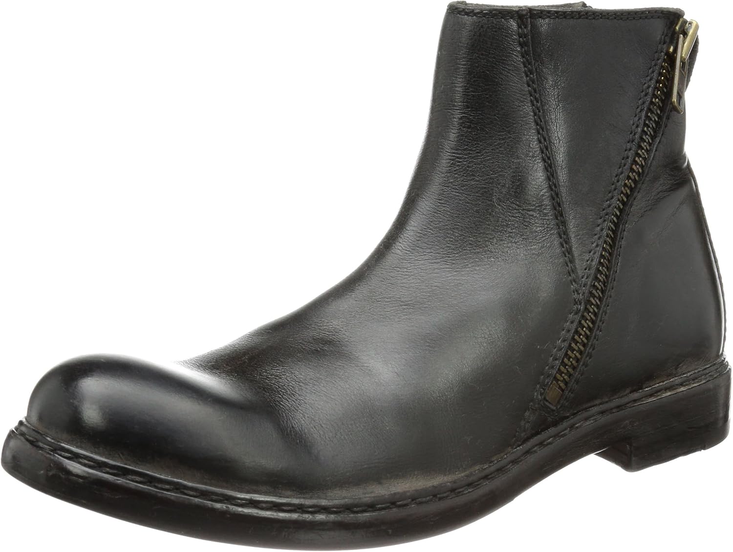 MOMA! Zip Boot Boots Mens Black Schwarz (Nero) Size: 7 (41 EU): Amazon ...