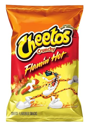 Cheetos Cheese Flavored Snacks, Crunchy Flamin' Hot, 9.5 Ounce (Pack of ...