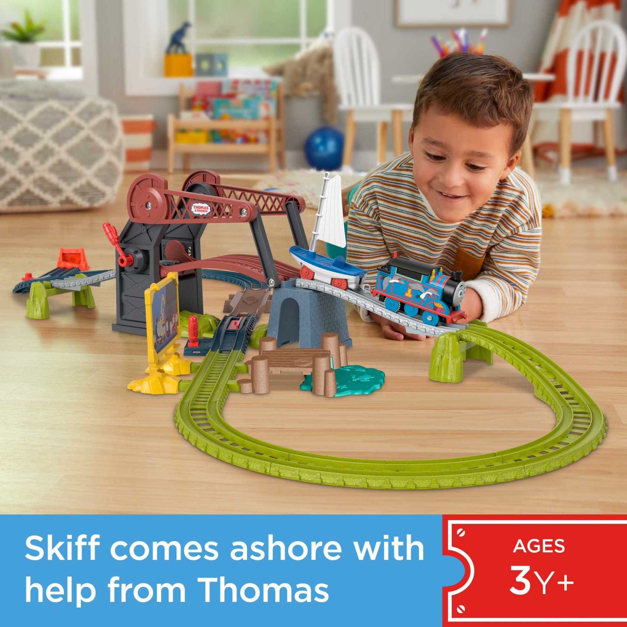 Mua Thomas & Friends Motorized Toy Train Set Bridge Lift Thomas & Skiff ...