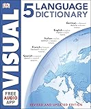 5 Language Visual Dictionary: English, French, German, Spanish, Italian ...