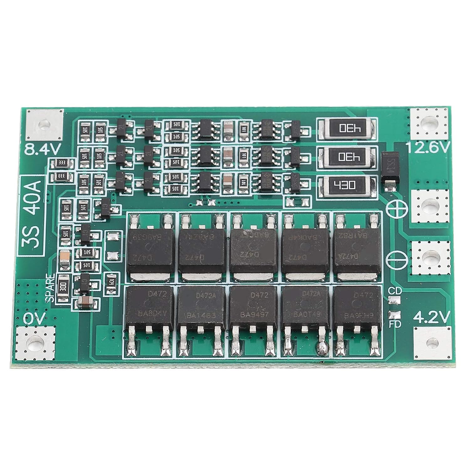 3S 40A Lithium Battery Protection Circuit Board with Balance Charging ...