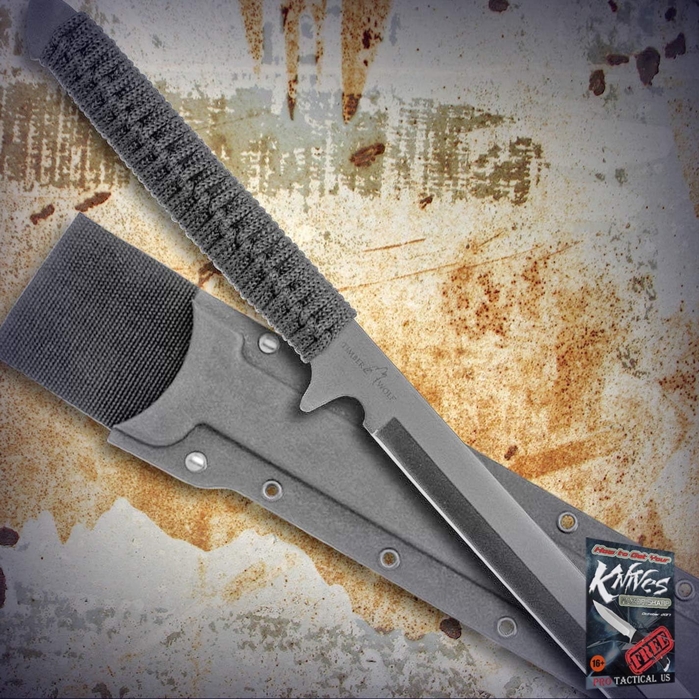 All Black Stealth Combat Sword with Multi Carry Options Timber Wolf ...