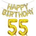 Amazon.com: SHUNTAI 55th Birthday Decorations for Men Women 55 Number ...
