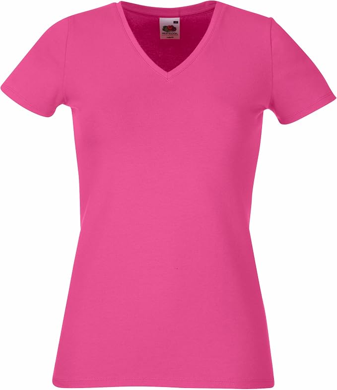 Fruit of the Loom V-Neck Camiseta para Mujer: Amazon.es: Ropa y accesorios