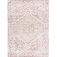 Amazon.com: BoutiqueRugs Blush & Light Pink Collection Leonora Bohemian ...