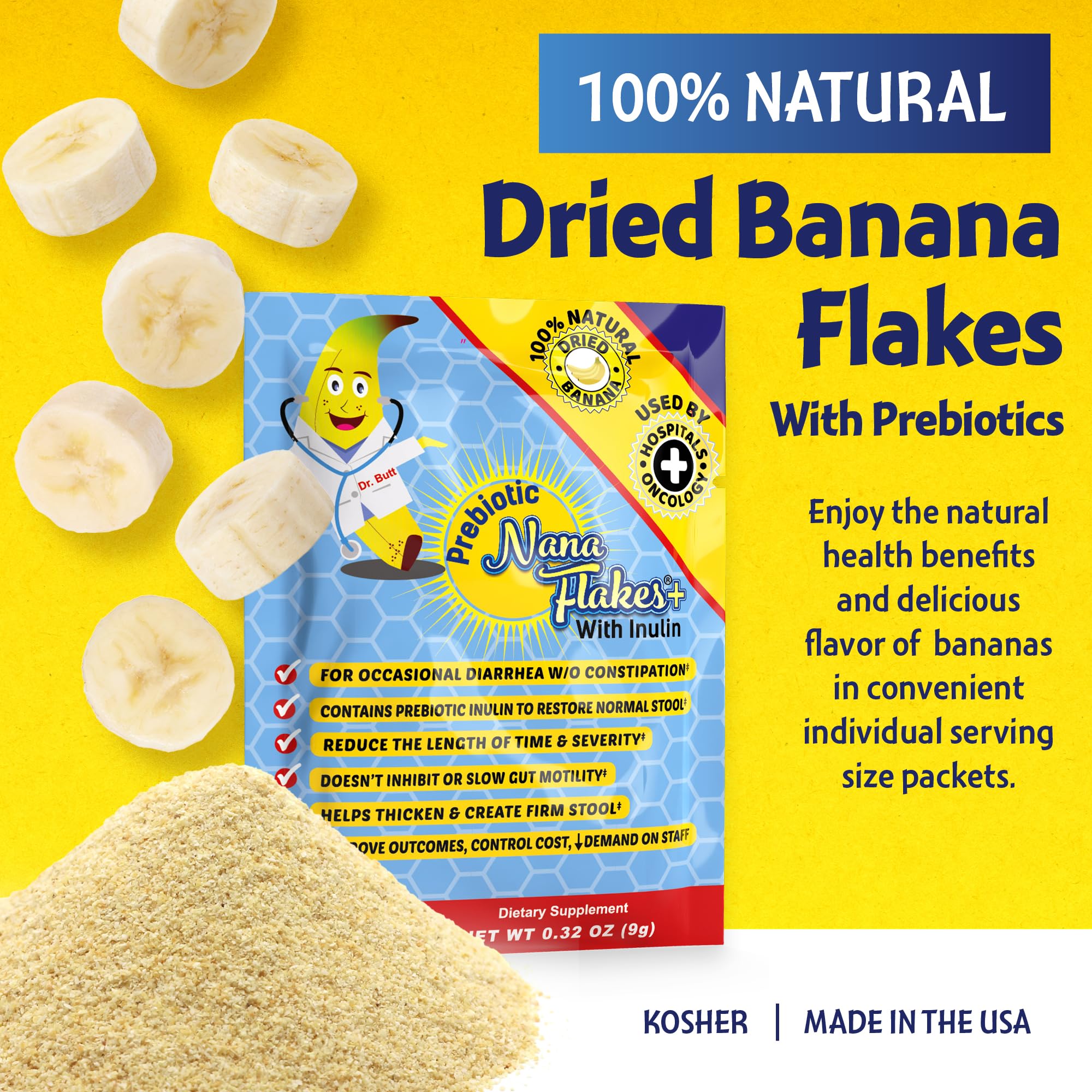 Mua NuNutritional Designs, Prebiotic Nana Flakes with Inulin, 100% Pure ...