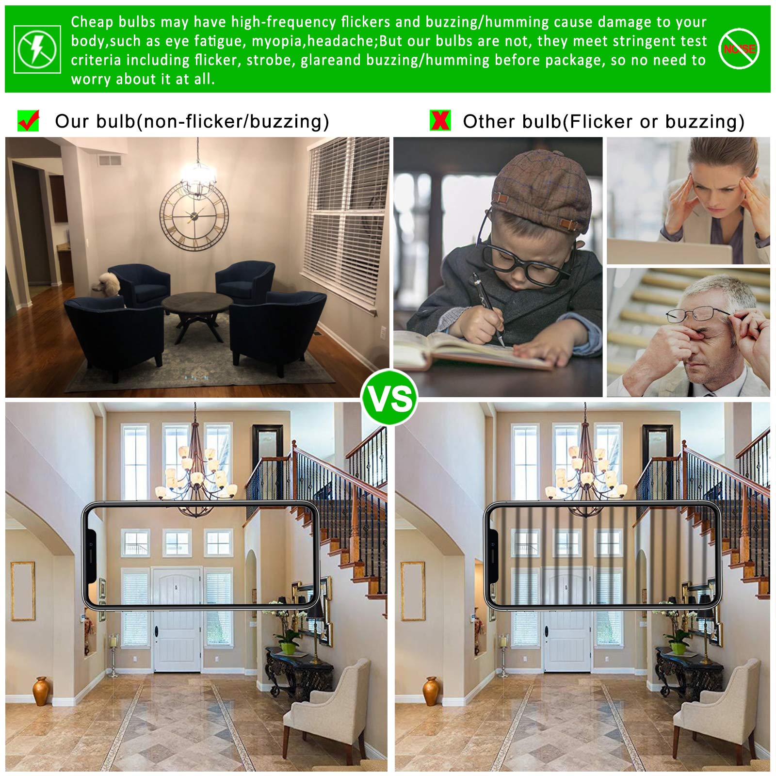 Mua LiteHistory E12 led bulb Dimmable 4W equal 40W led candelabra bulb daylight 5000K clear T6 ...