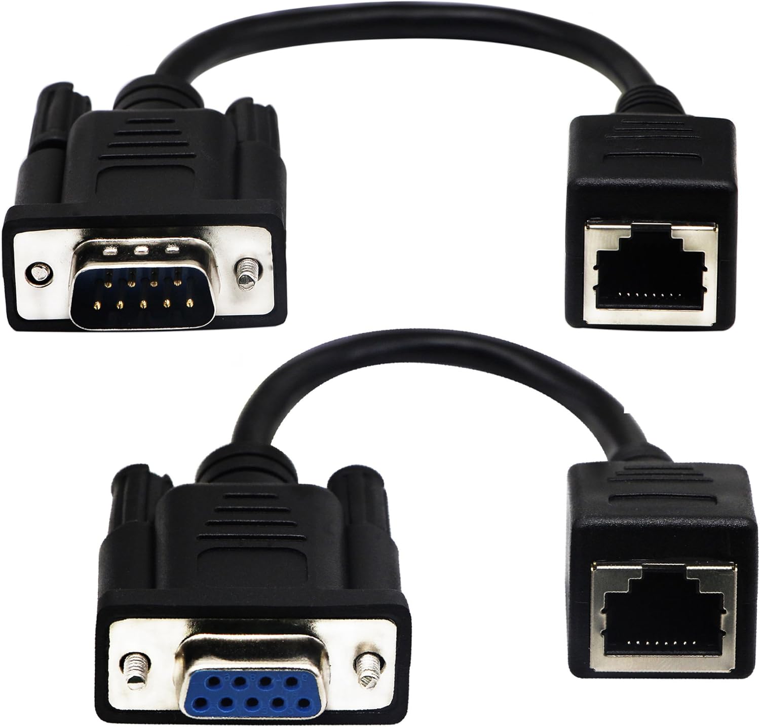 zdyCGTime RJ45 to RS232 Cable, DB9 9-Pin Serial Port Female&Male to ...