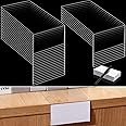 Amazon.com : Containlol 60 Pcs Moveable Shelf Label Holders Clear ...