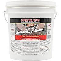 Amazon.com: Rutland Castable Refractory Cement, High Temp Fireplace ...