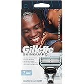 Amazon.com: Gillette SkinGuard Sensitive, 1 Handle and 2 Blades ...