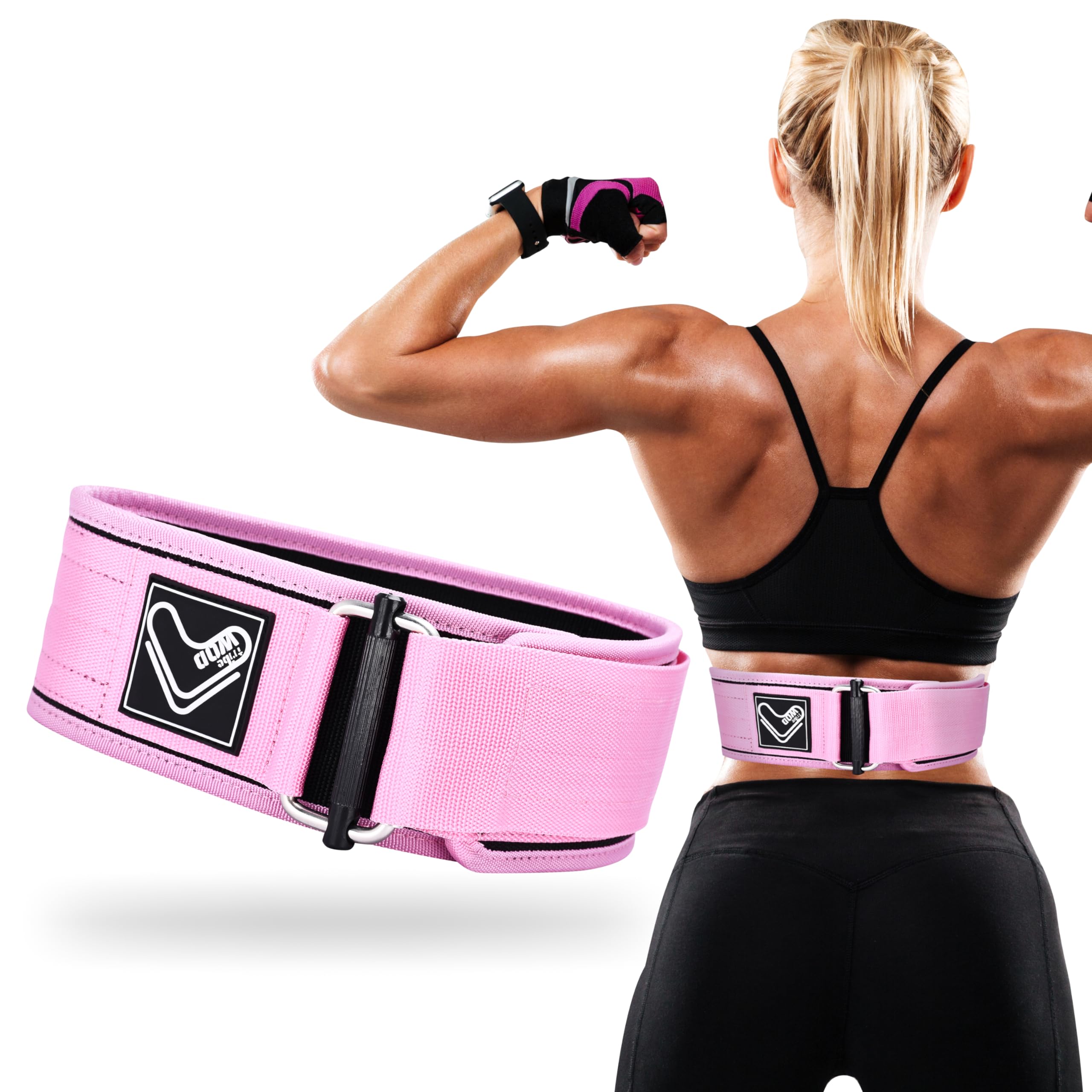 Tribe WOD Self-Locking Weight Lifting Belt - Olympic Powerlifting Gym ...