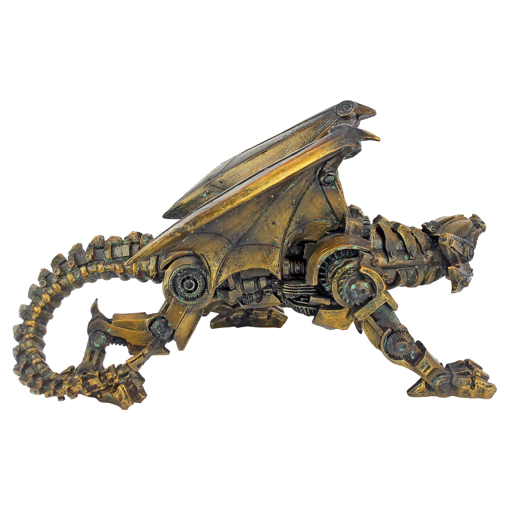 Mua Design Toscano Steampunk Gothic Gear Dragon Statue, Bronze trên ...