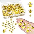 Amazon.com: Miukomiu Tiny Resin Bees for Crafts, 50 Pcs Plastic Bumble ...