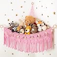 Amazon.com: Macrame Stuffed Animal Storage with Star Light, Teddy Bear ...